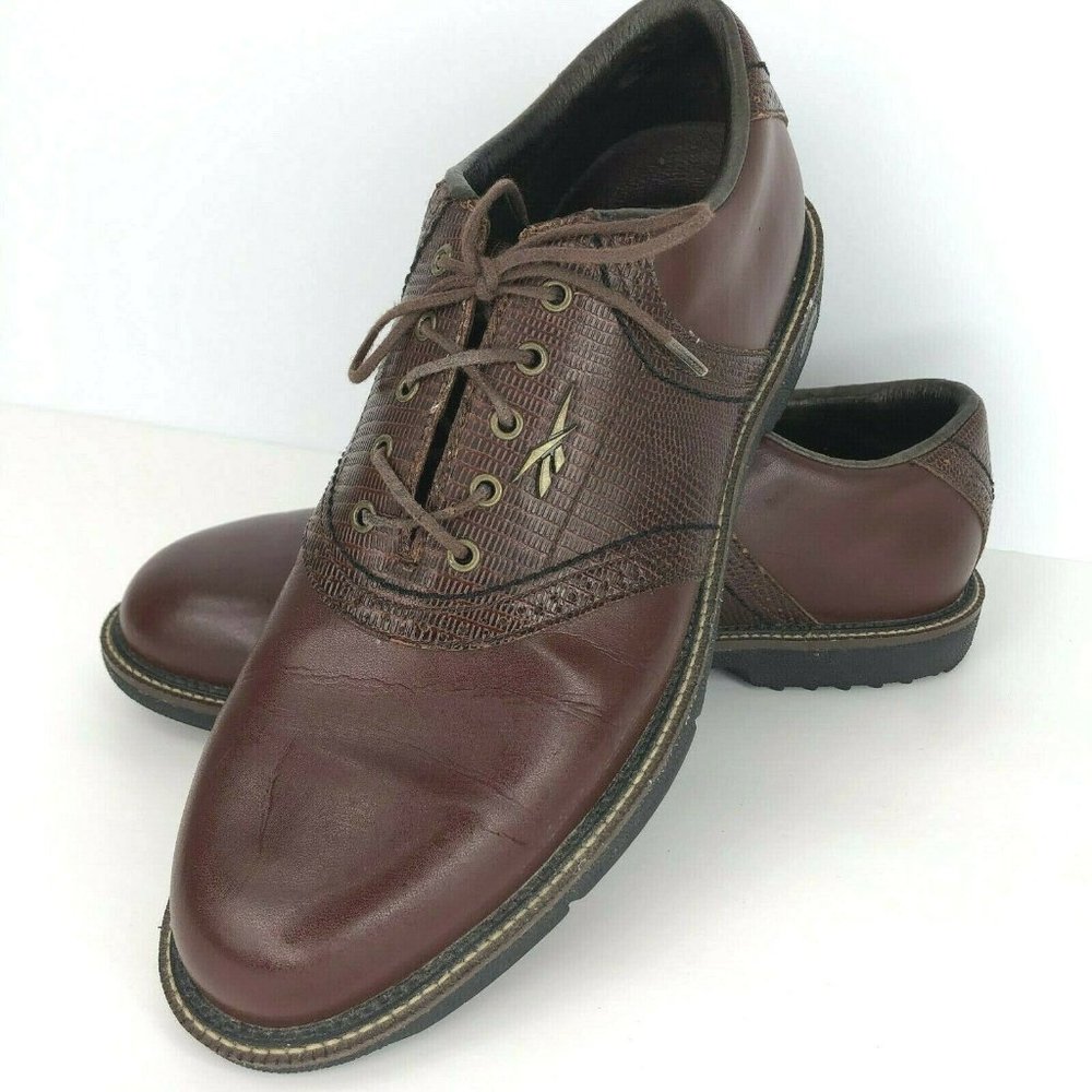 Reebok Golf Men’s Shoes Spikeless Golfing Brown - Gem